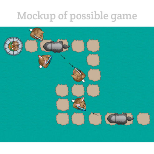 Top-Down Tower Defense Bunnies vs. Badgers Set - Game Art Guppy