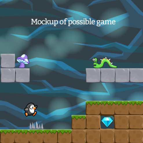 Mini Monster Worm Game Character Sprites