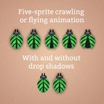 Bee Game Character Sprites for Top Down Games