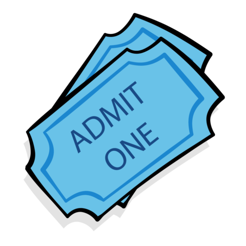 Blue tickets - Game Art Guppy