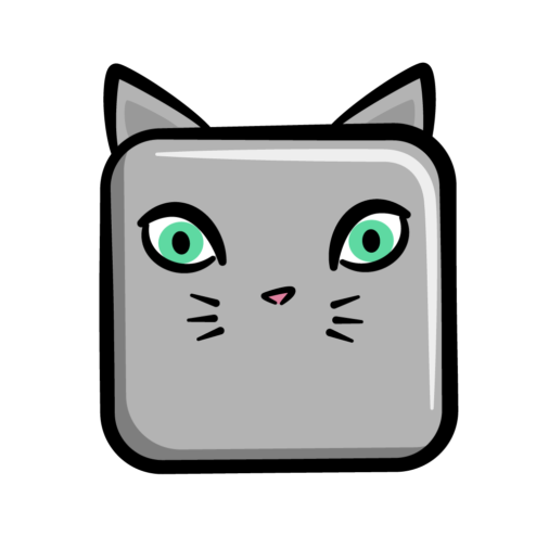 Square cat - Game Art Guppy